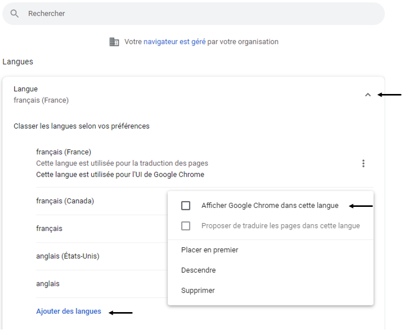Traduction dans Chrome et Microsoft Edge - Prextra